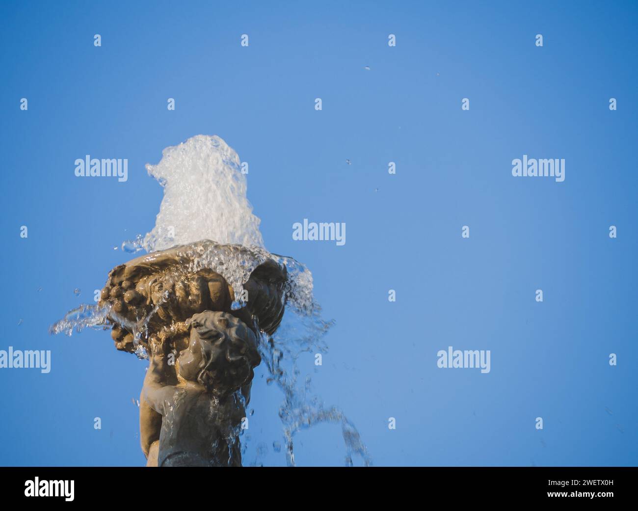 Ancient Roman Column with Stone Statue Amidst Ruins Stock Photo - Alamy