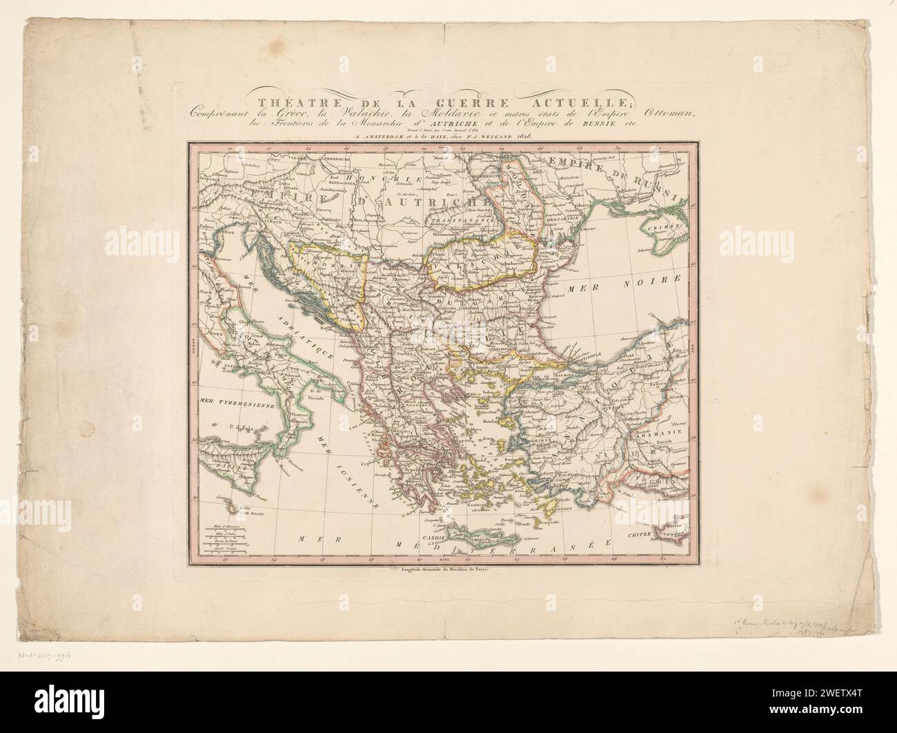 Map of the Russian-Turkish War, 1828, C. van Baarsel and Son, 1828 ...