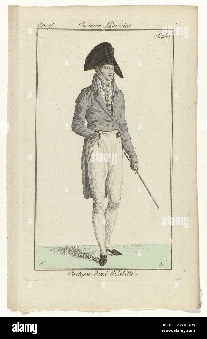 Journal of the ladies and fashions, Parisian costume, June 24, 1805 ...