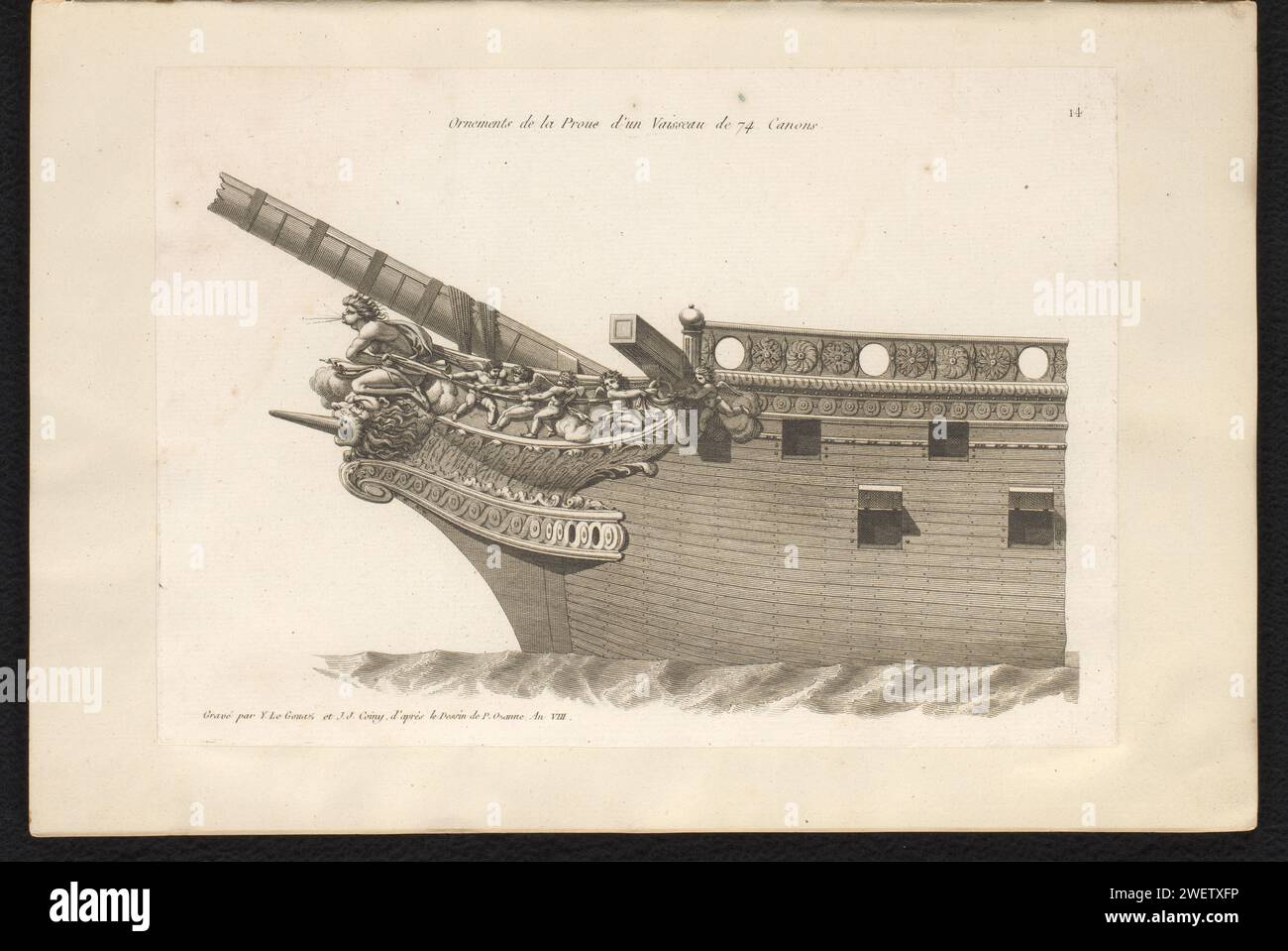 Voesteven and figurehead of a sailing ship, Joseph Coiny, After Pierre ...