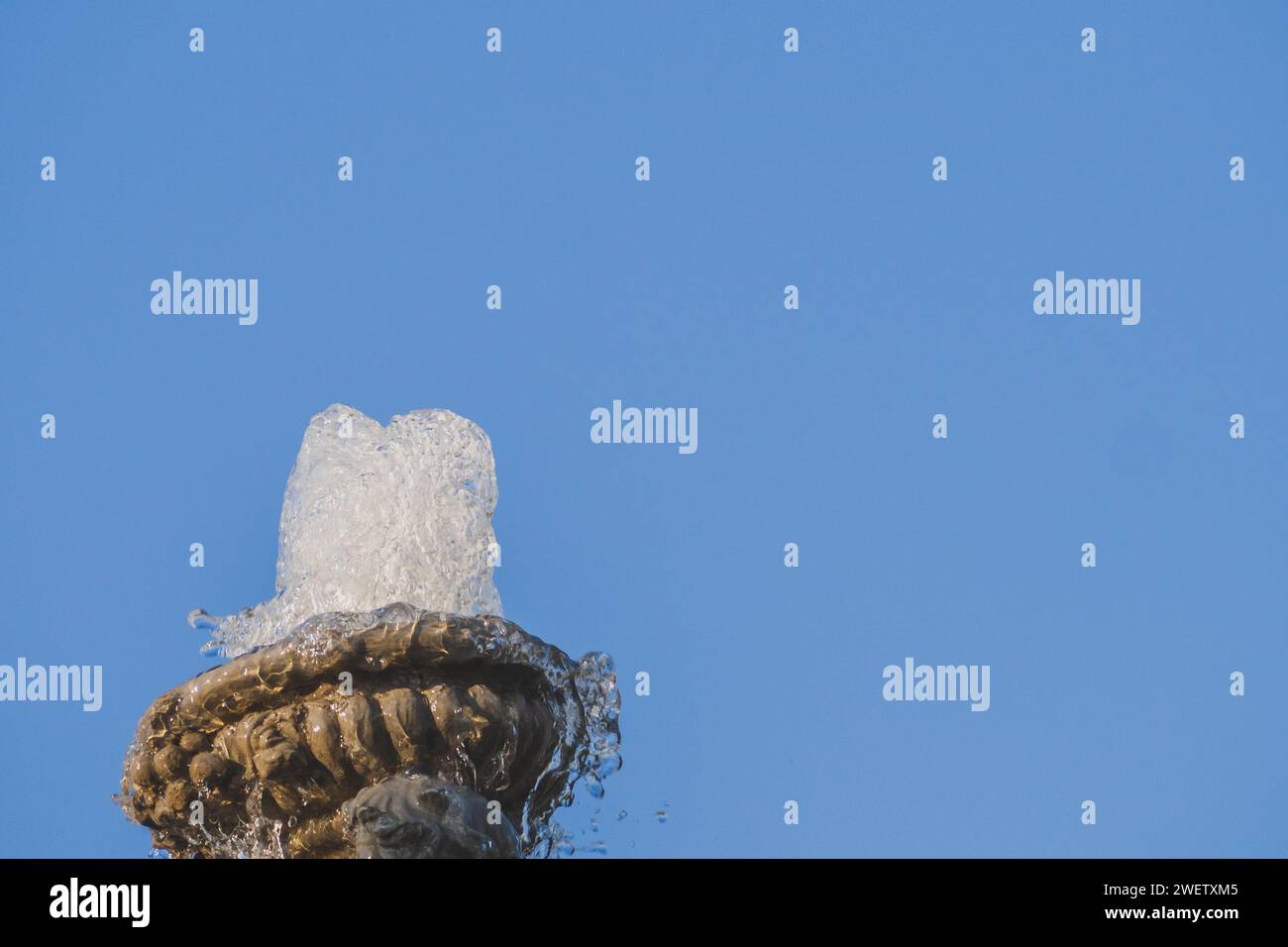 Ancient Roman Column with Stone Statue Amidst Ruins Stock Photo - Alamy