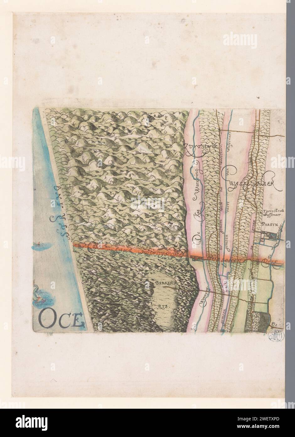 Map of the Delfland Water Board, with Wassenaar and surroundings, part ...