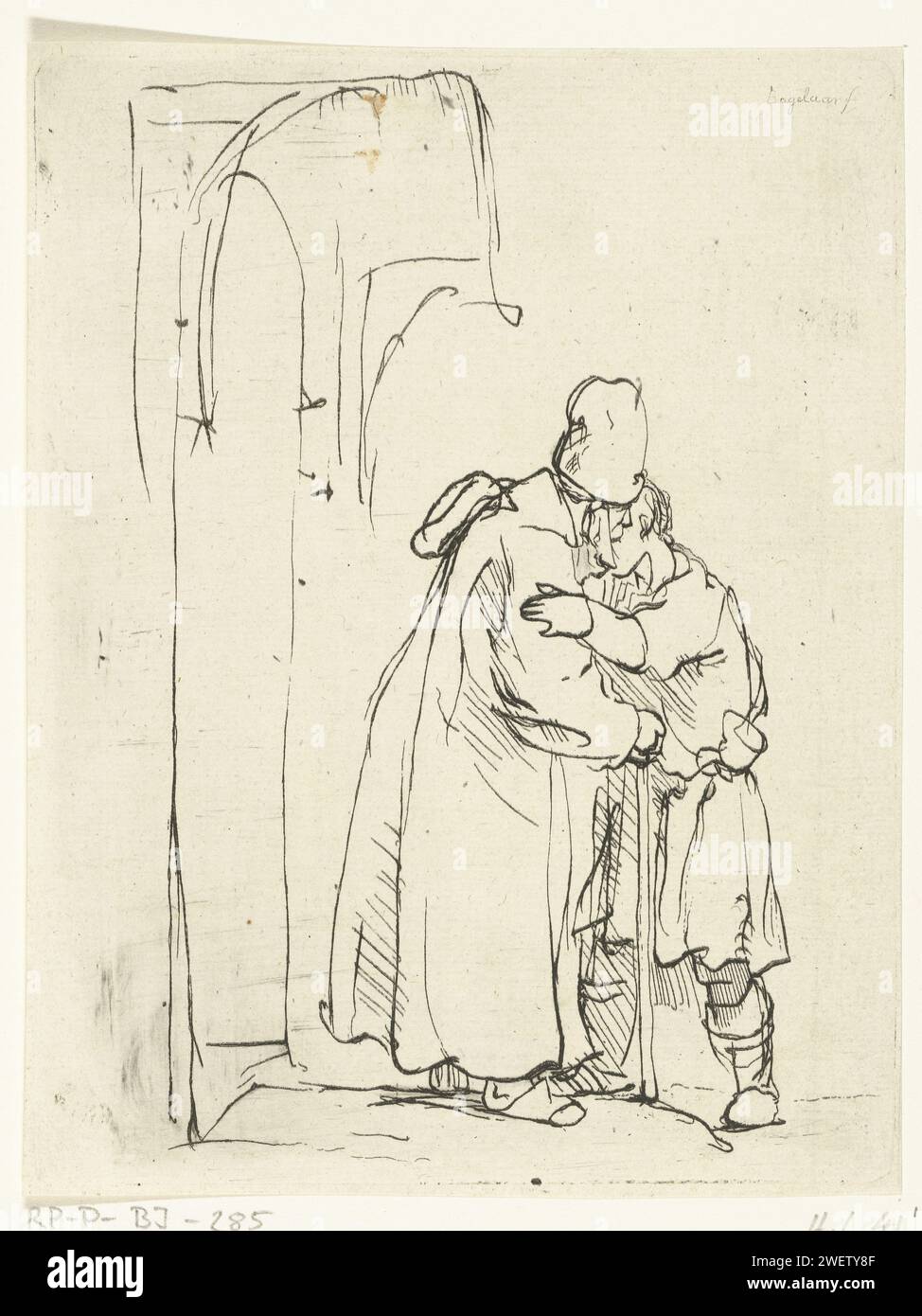 The return of young Tobias, Ernst Willem Jan Bagelaar, after Rembrandt ...