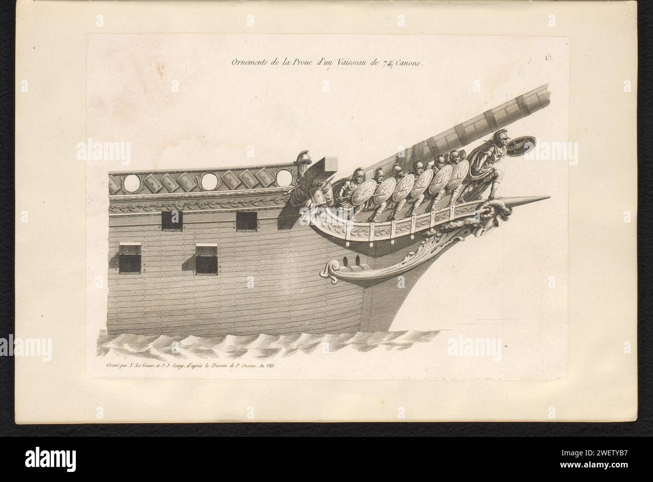 Engraving of a figurehead engraving hi-res stock photography and images ...