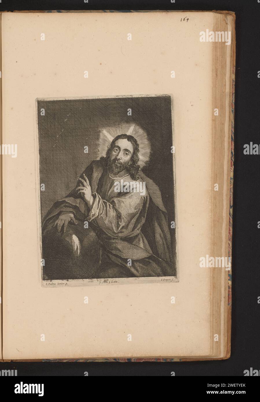 Christus Als Salvator Mundi, 1660 print Christ as a savior of the world ...