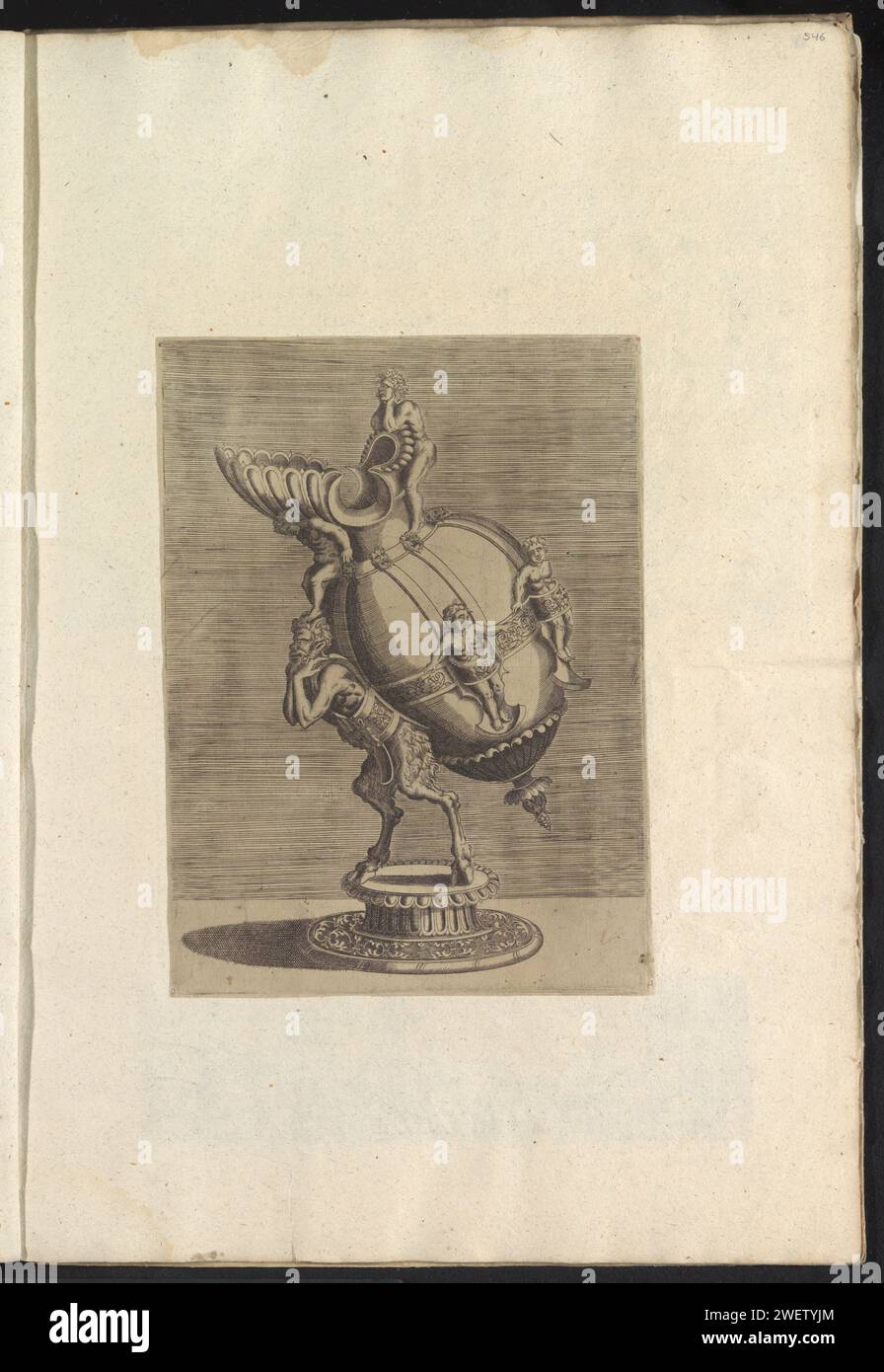 Album magazine with a print of a jug, Balthazar van den Bos, after ...