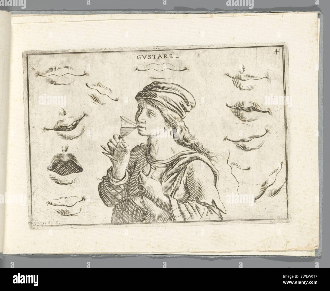 Smaak, Giuseppe Maria Mitelli, After Agostino Mitelli, c. 1700 print ...