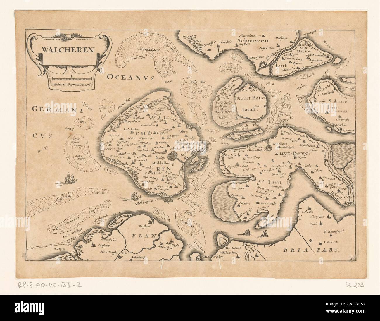 Map of walcheren hi-res stock photography and images - Alamy