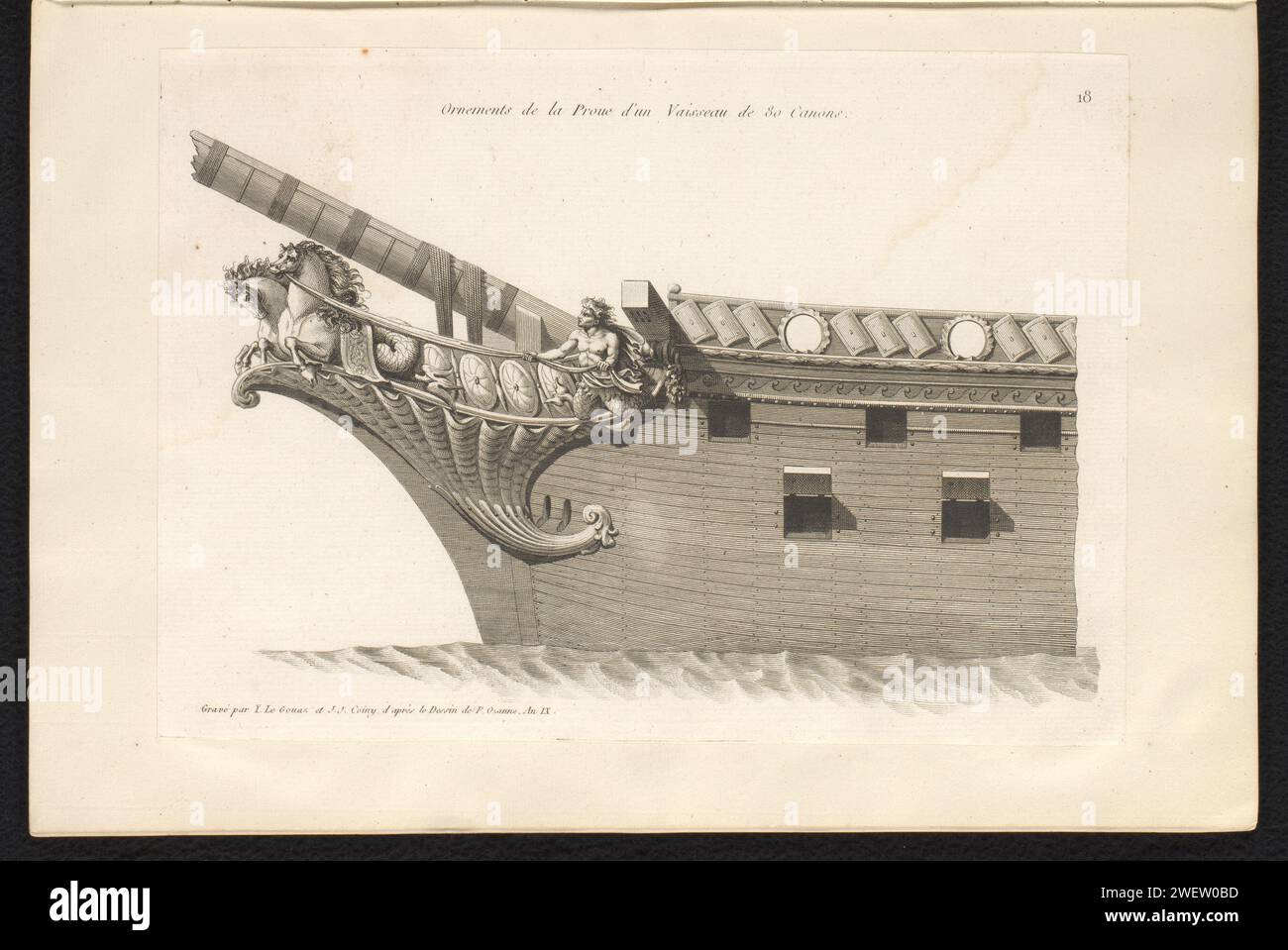 Engraving of a figurehead engraving hi-res stock photography and images ...