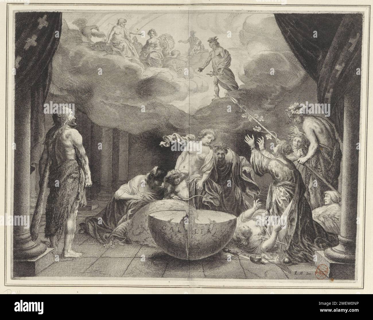 French Virgin begs the gods for help, Pieter Nolpe, After Claes ...