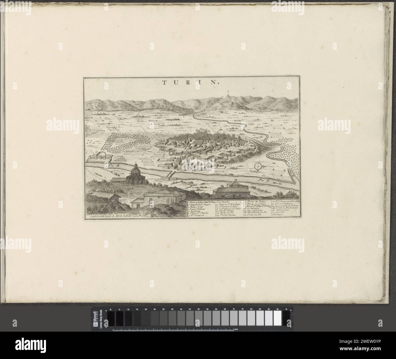 View of Turin, 1701 - 1733 print View of the city of Turin. At the ...