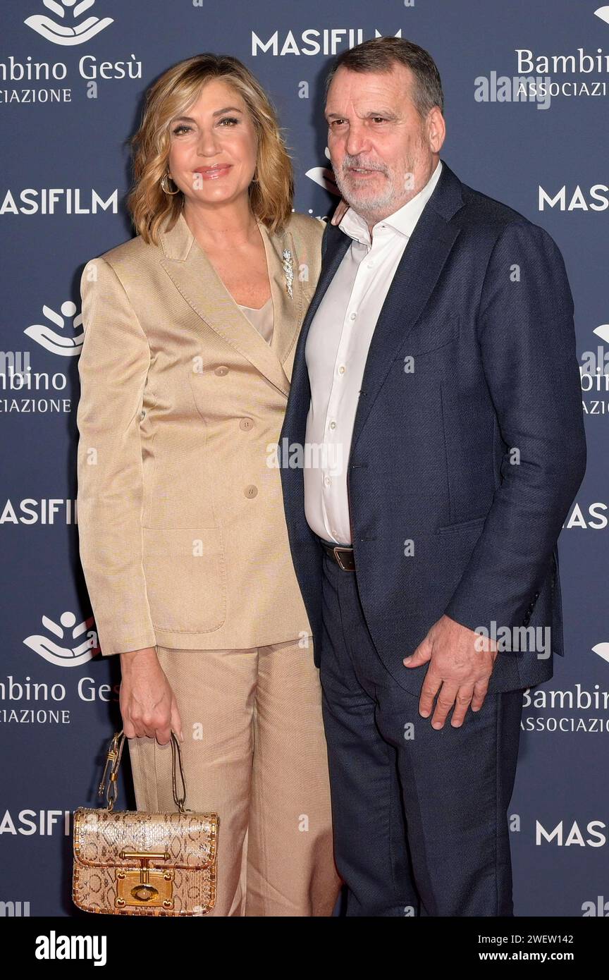 Myrta Merlino mit Ehemann Marco Tardelli beim Charity-Event Together ...