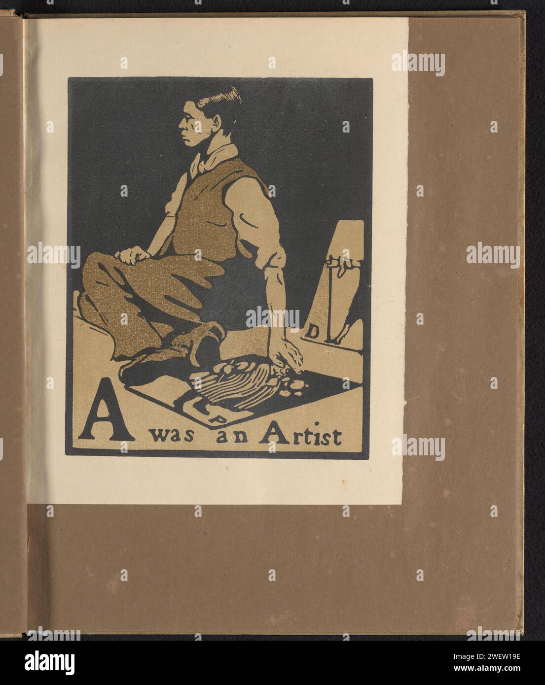 A was an Artist, William Nicholson, 1898 print Print is part of a book ...