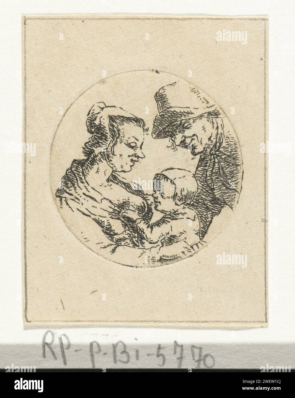 Boer and farmer with child (version 2), Christina Chalon, 1758 - 1808 ...