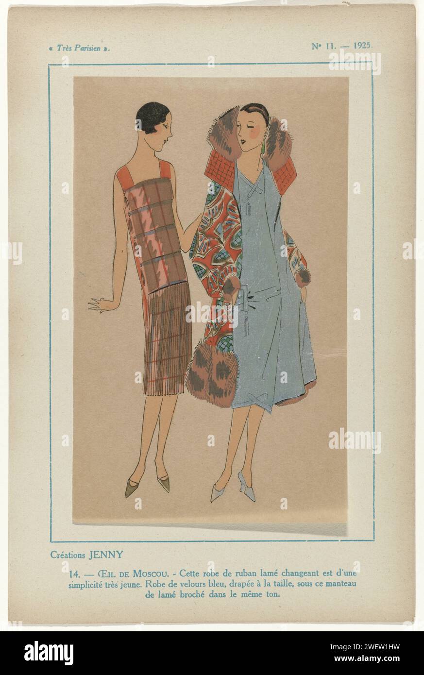 Very Parisian, 1925, No. 11, pl. 14: Creations Jenny - Eye de Moscow ...