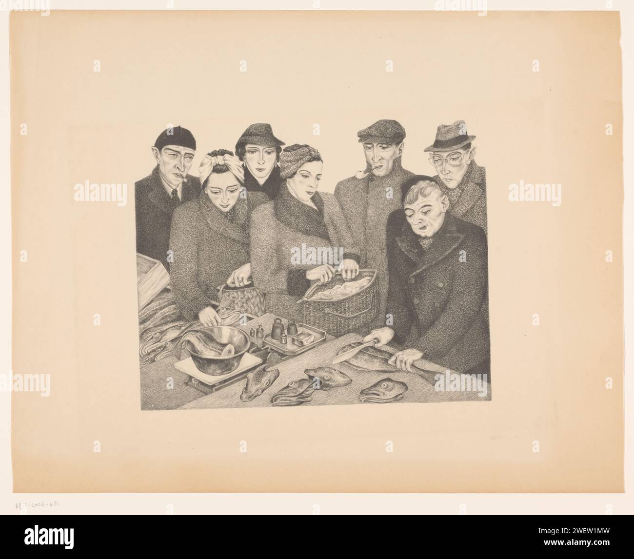 Six customers wait hi-res stock photography and images - Alamy