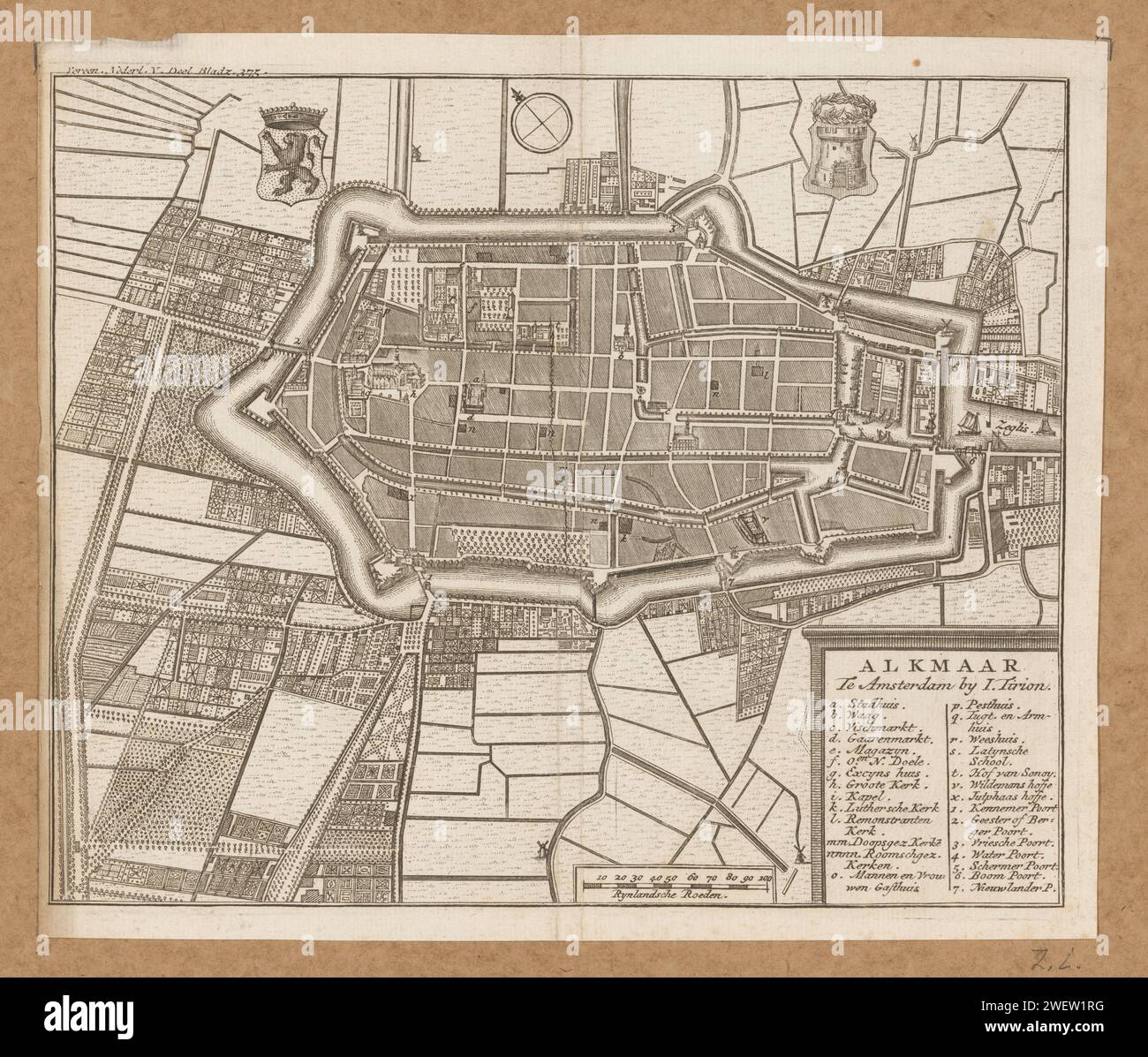 Alkmaar map hi-res stock photography and images - Alamy