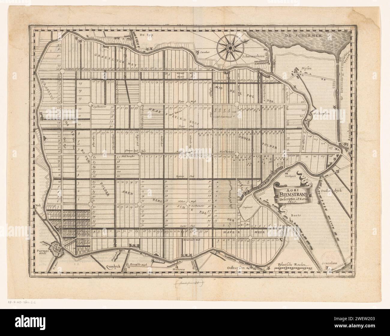 Beemster map hi-res stock photography and images - Alamy