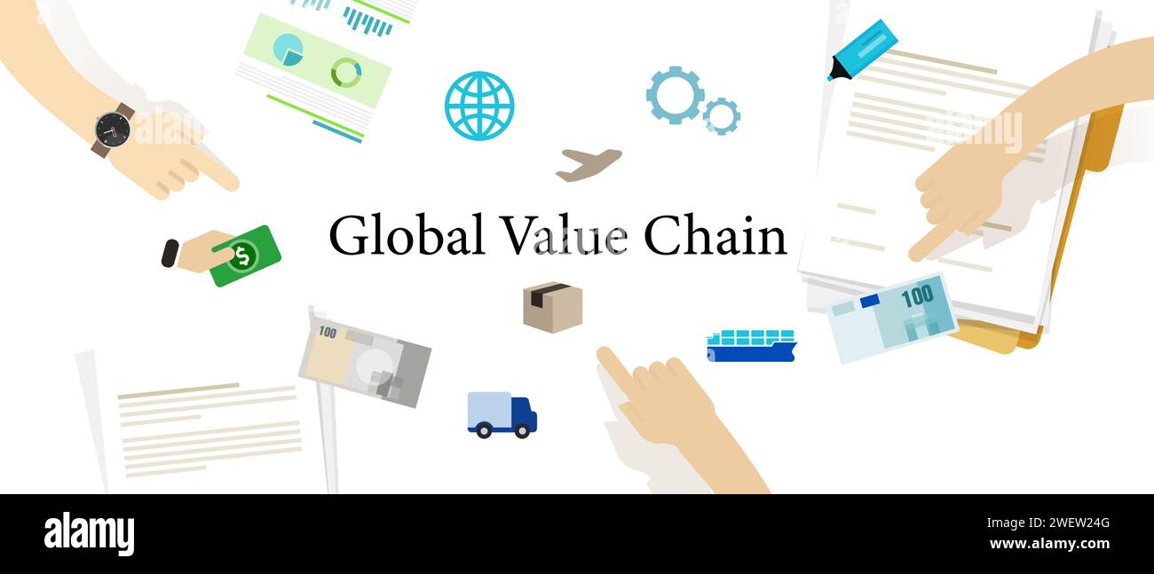 global value chain distribution industry logistic supply delivery ...