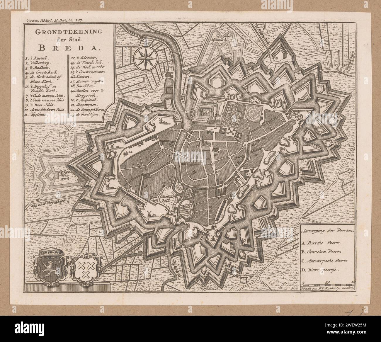 Map of breda hi-res stock photography and images - Alamy