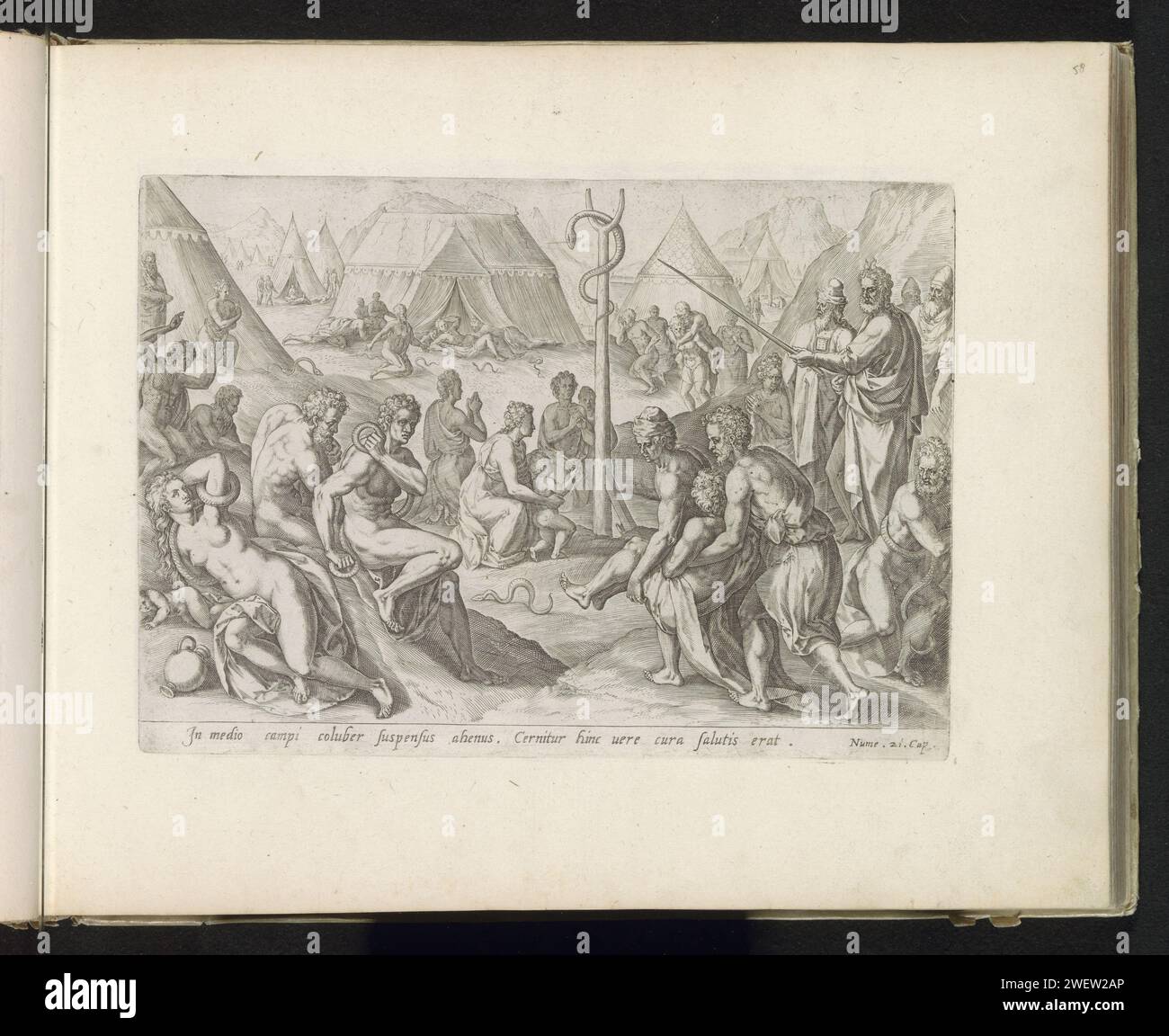 Establishment of the Koperen Snake, Johann Sadeler (I), After Chrispijn ...