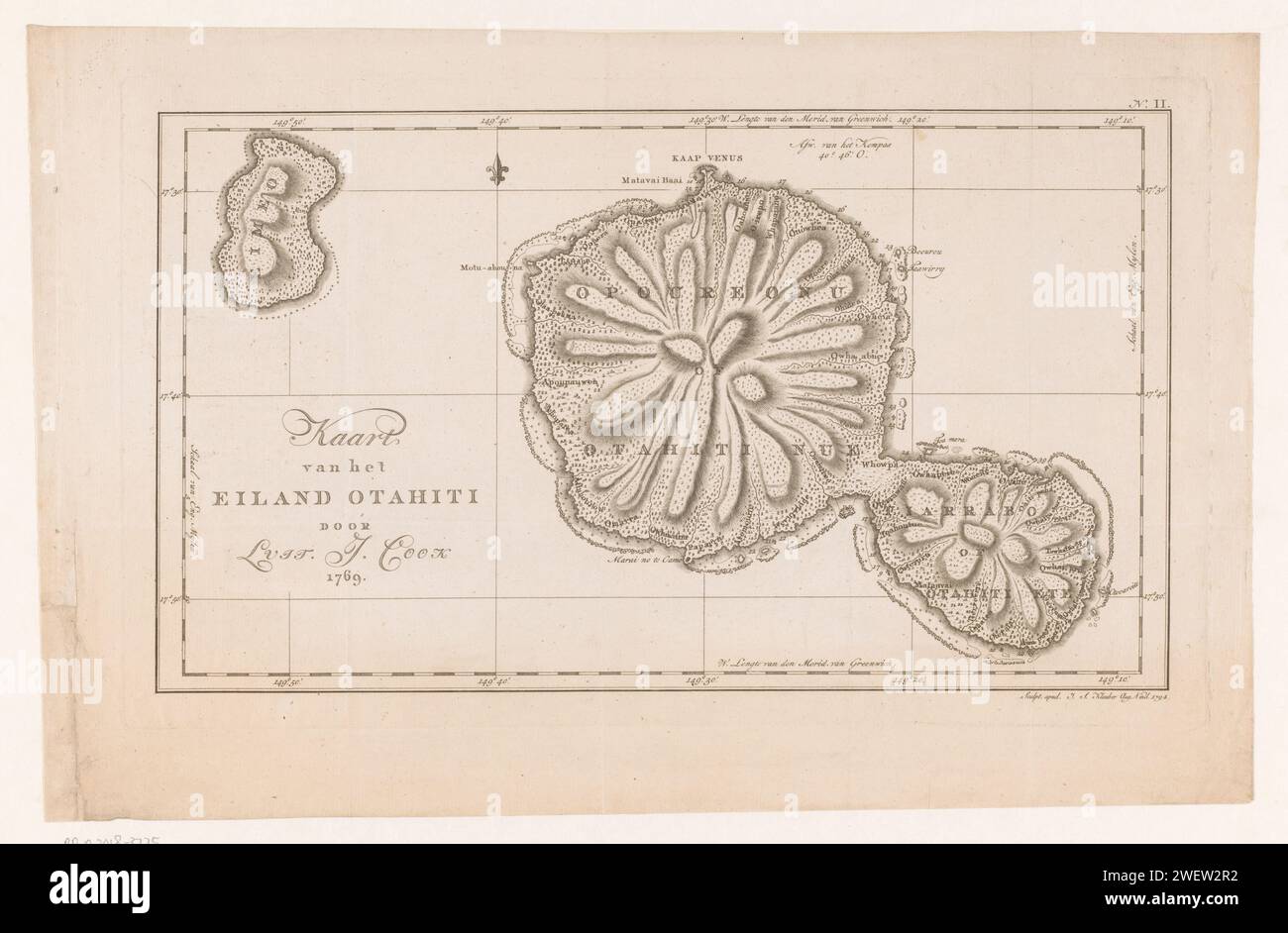 Tahiti island map hi-res stock photography and images - Alamy
