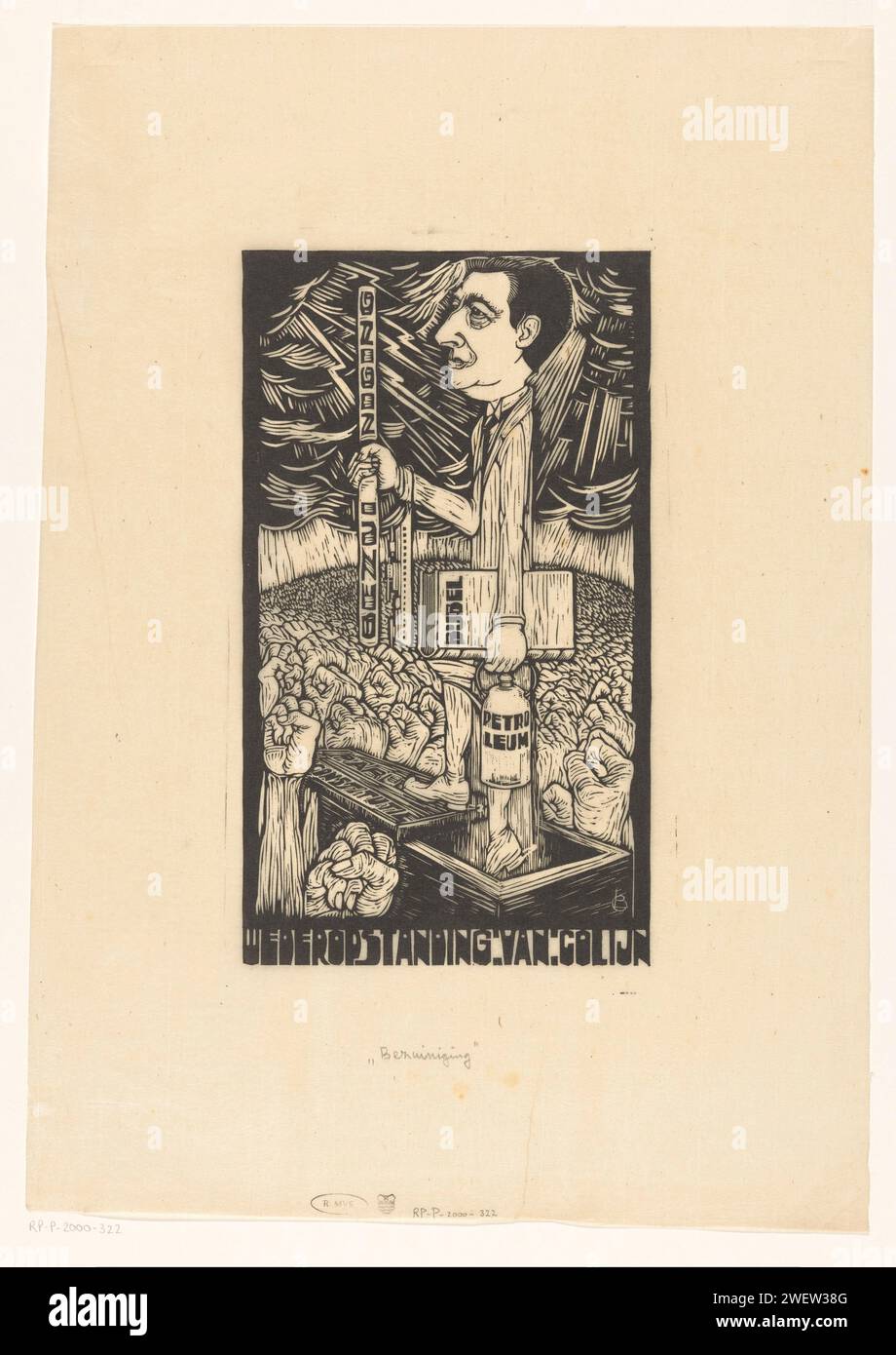Resurrection of Colijn, Chris Lebeau, 1920 - 1949 print Colijn's figure ...
