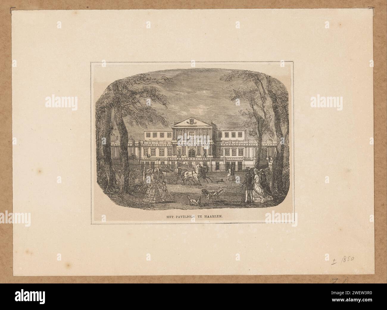 View of Paviljoen Welgelegen in the Haarlemmerhout in Haarlem ...