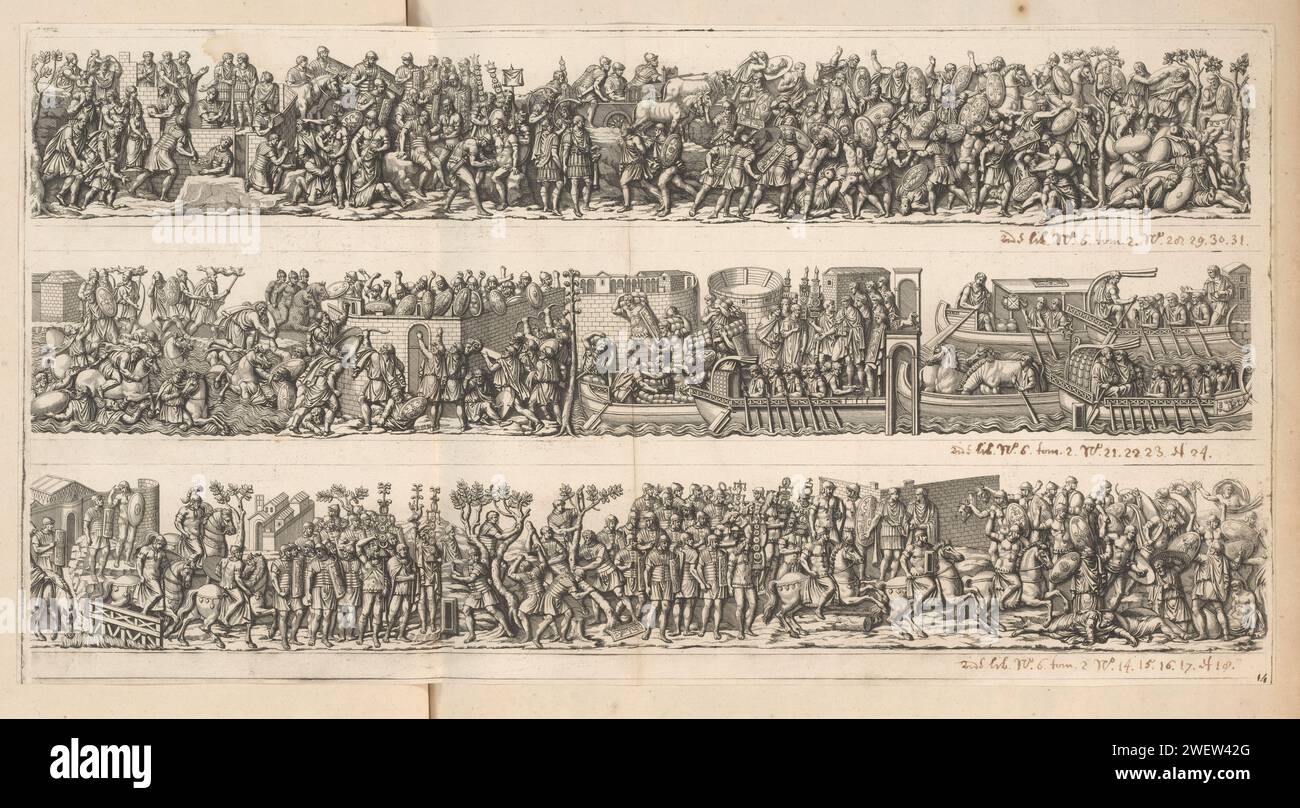 Detail of the Frisian on the column of Trajanus, Pietro Sante Bartoli ...