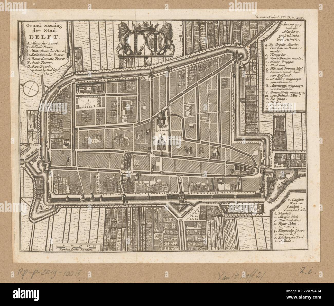 Map of delft hi-res stock photography and images - Alamy