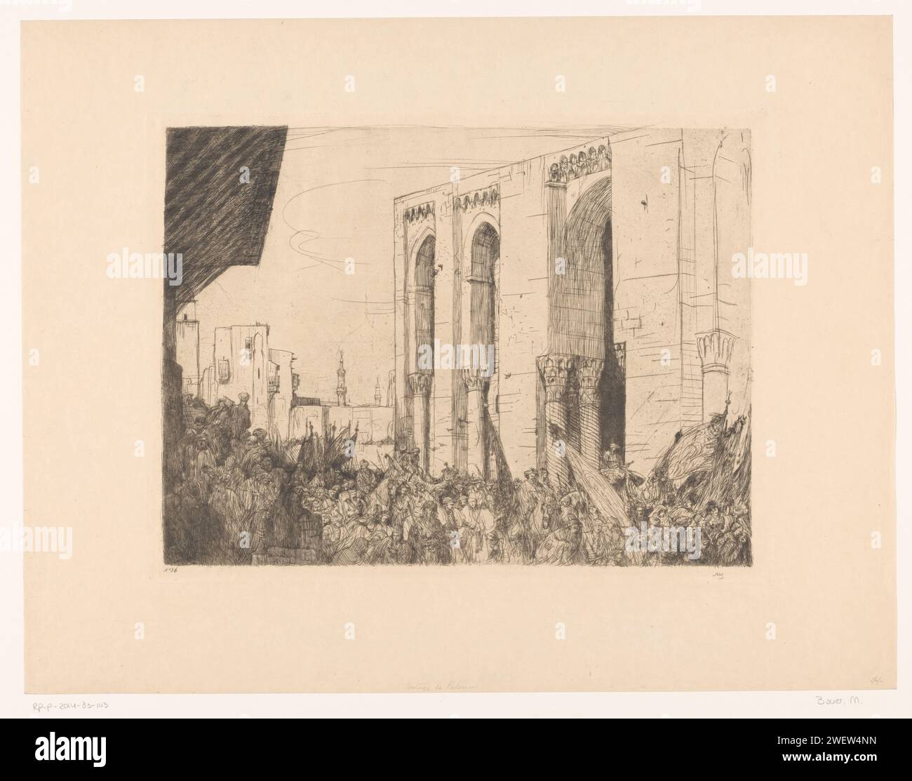 Parade of pilgrims, 1896 print paper etching pilgrimage, pilgrim(s ...