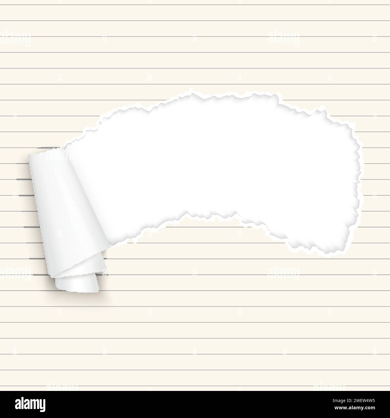 Sheet of rolled paper Stock Vector Images - Alamy