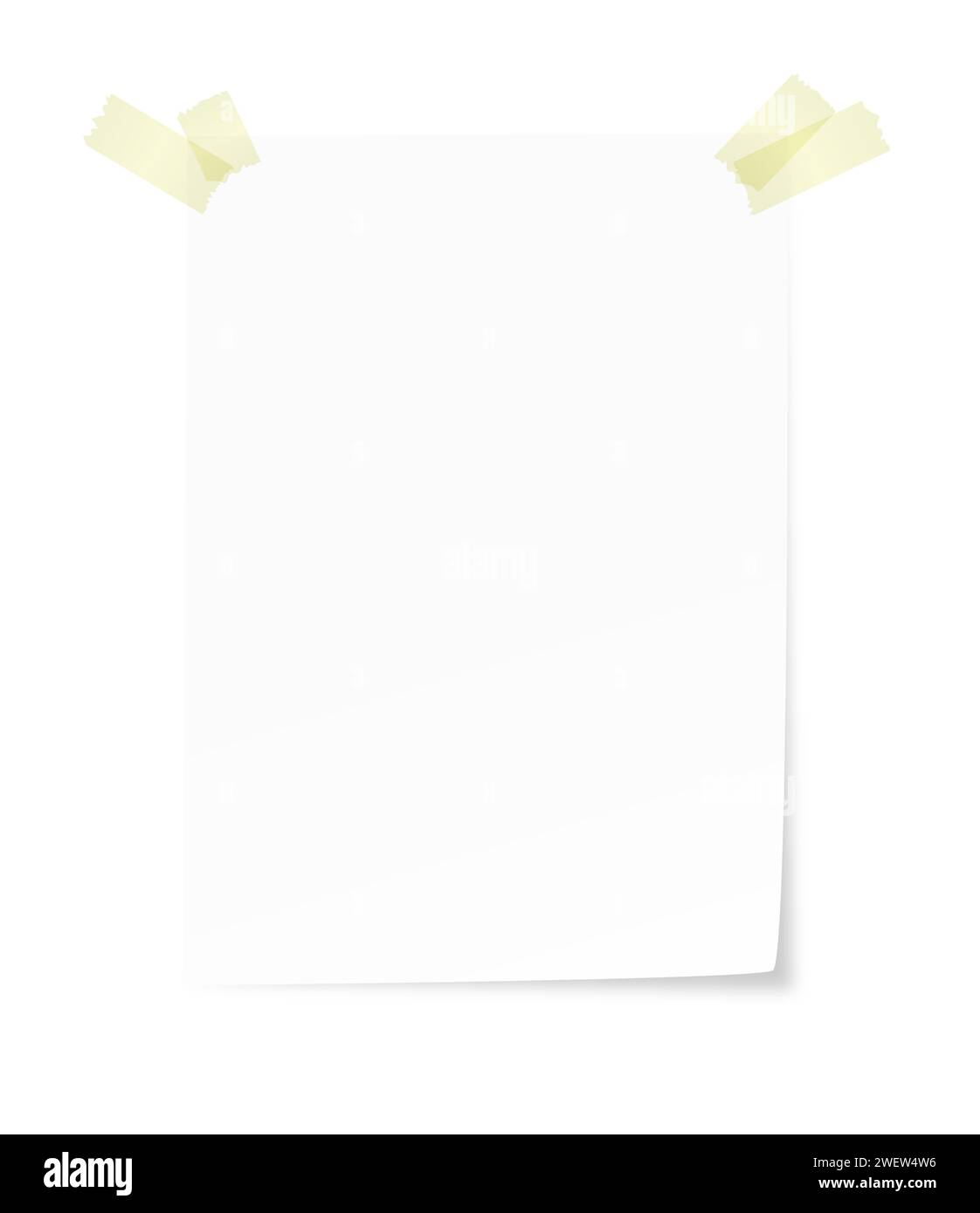 Notepad paper white! Stock Vector Images - Alamy