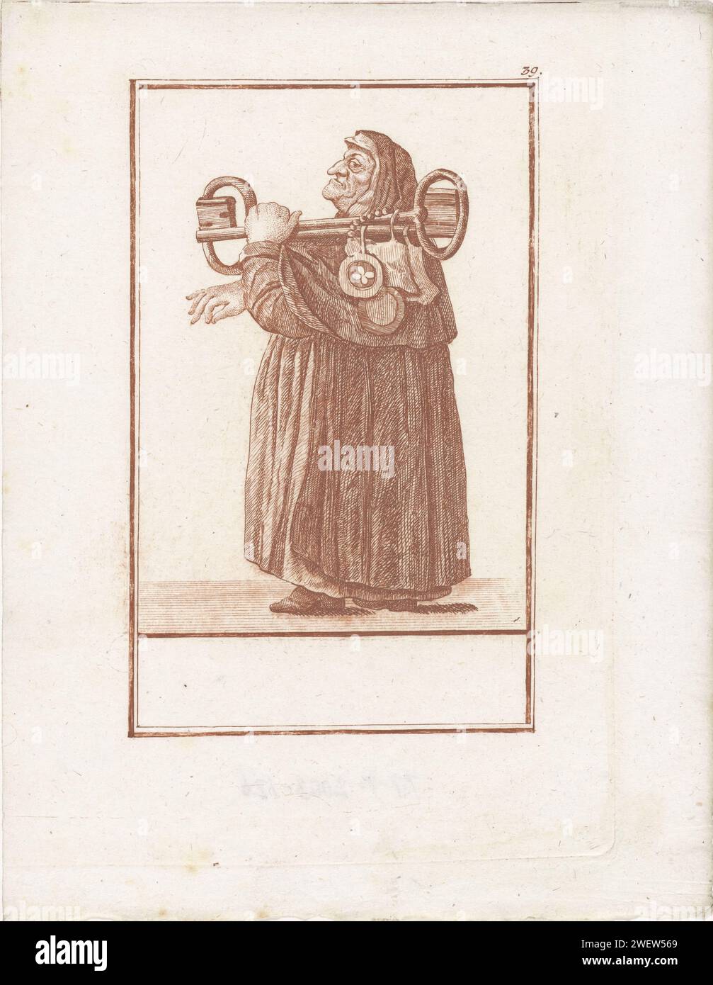 Fat monk carries two large keys hi-res stock photography and images - Alamy