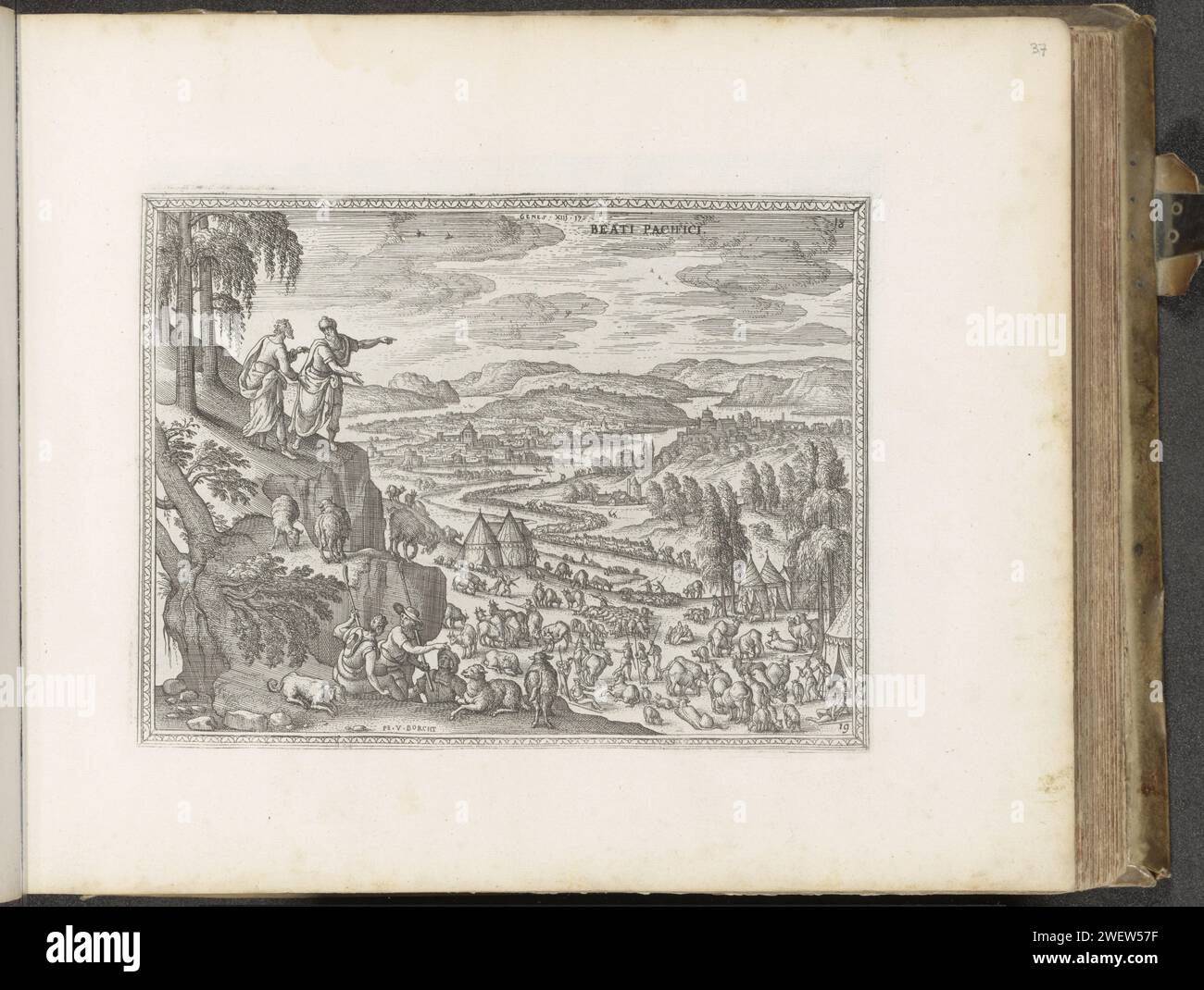 Divorce between Abraham and Lot, 1653 - 1654 print On the left on a ...