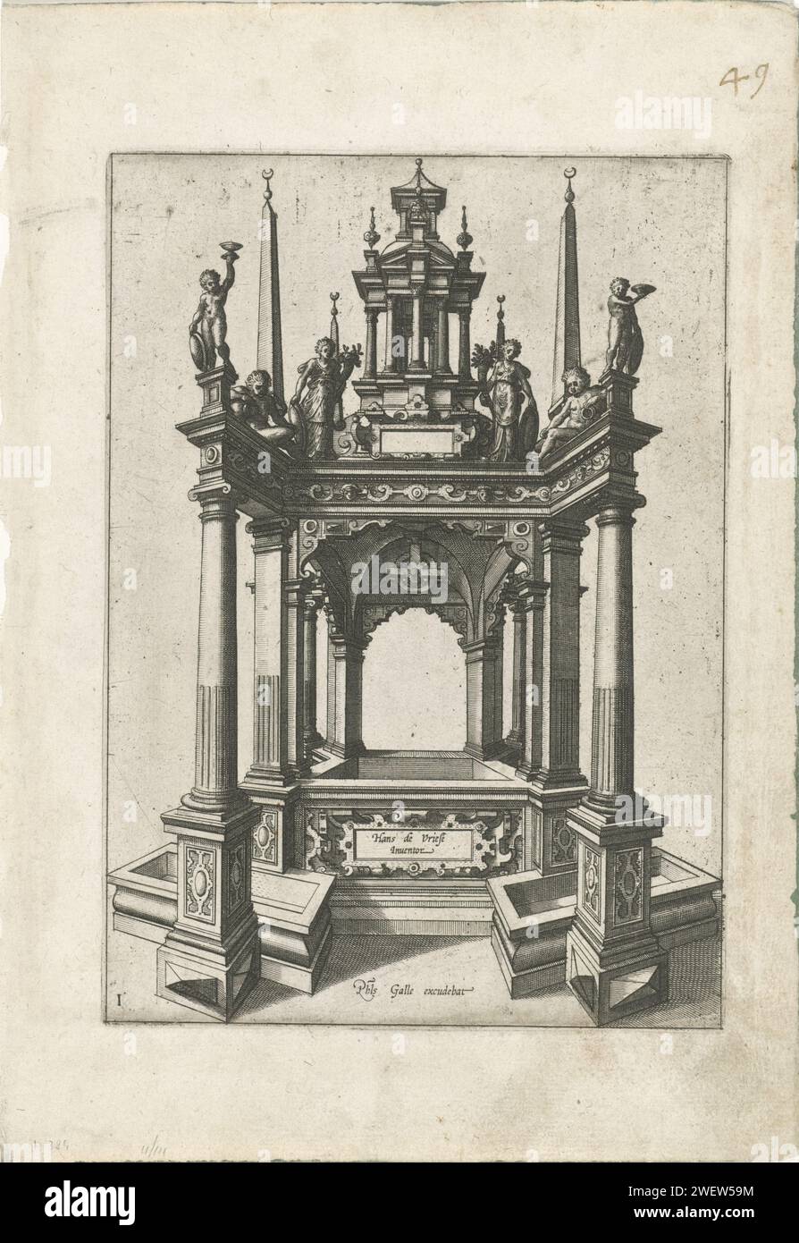 Detached square water well, Johannes or Lucas van Doetechum, after Hans ...