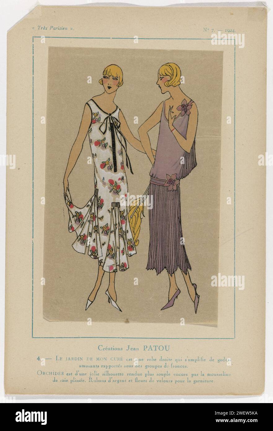 Very Parisian, 1924, No. 7: Creations Jean Patou (...), 1924 Design by ...