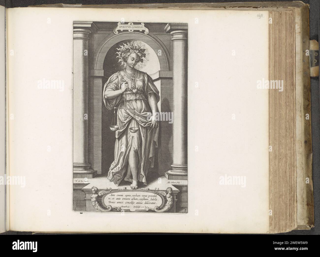 GAVE OF SUCCESS, 1653 - 1654 print In a niche the female ...