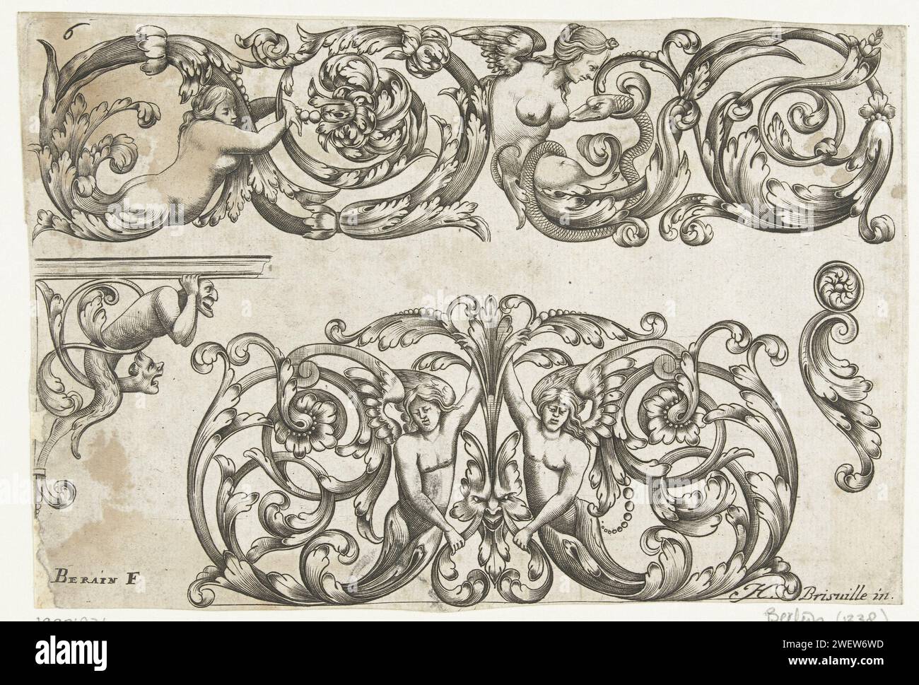 Frisian, console, example for key hole and detail, after 1662 - 1711 ...