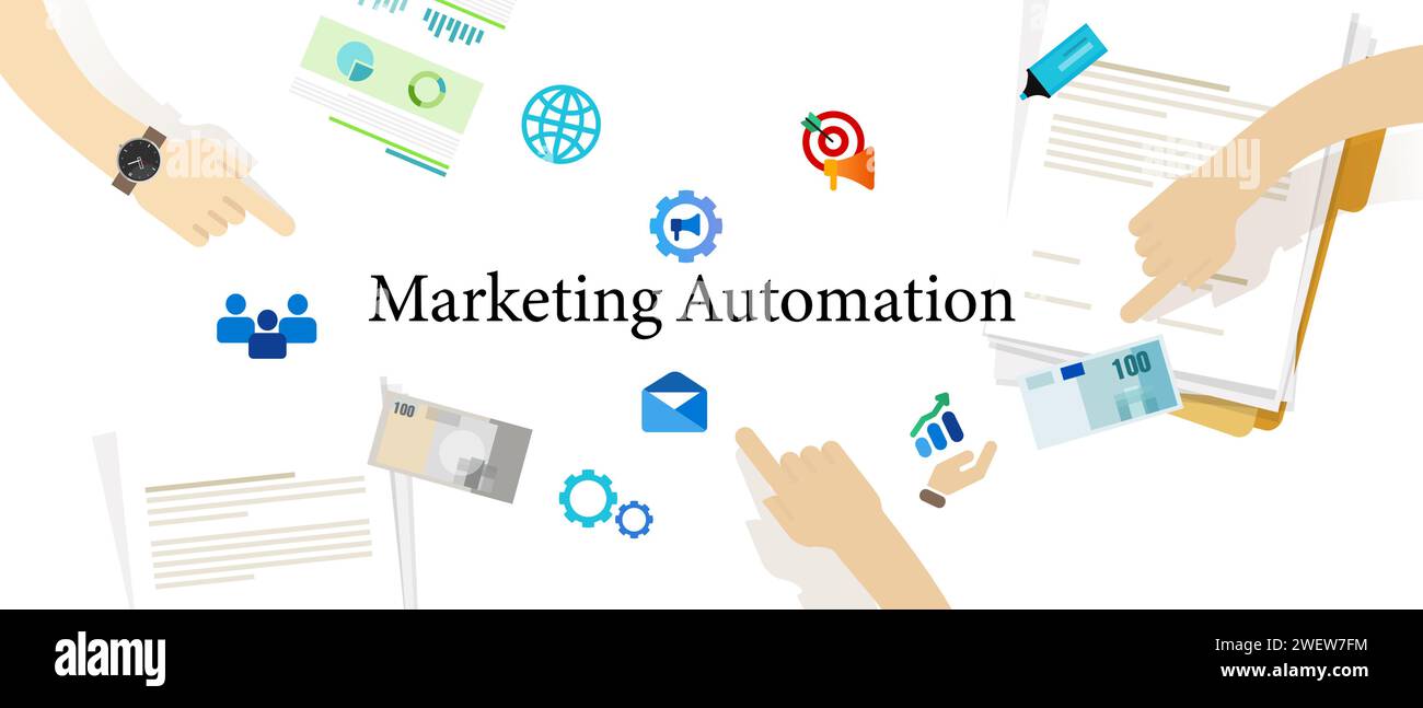 Automated content Stock Vector Images - Alamy