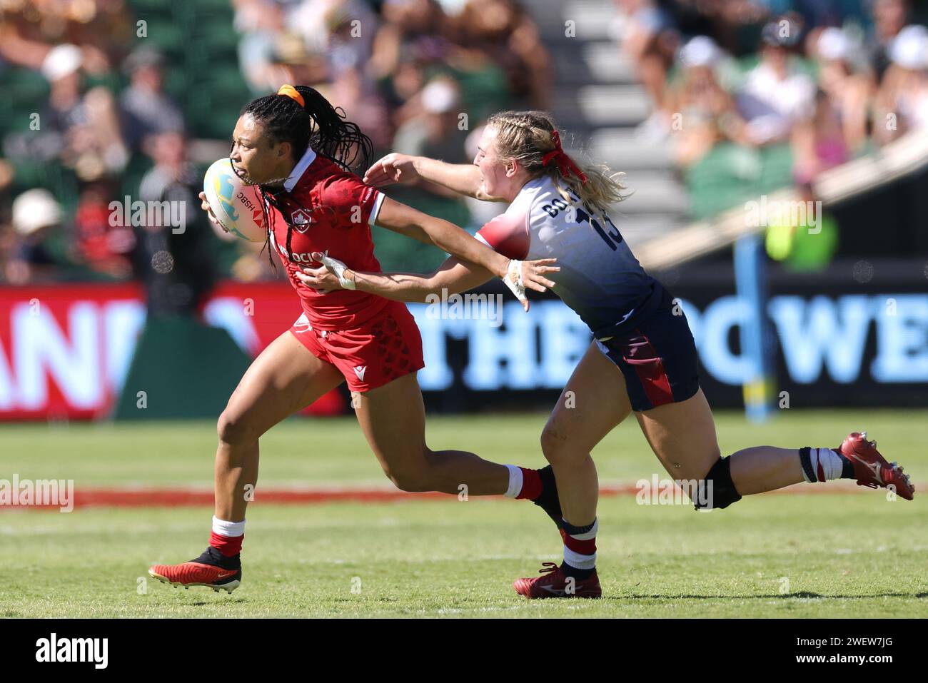 Perth, Australia. 27th Jan, 2024. Asia Hogan-Rochester of Canada is ...
