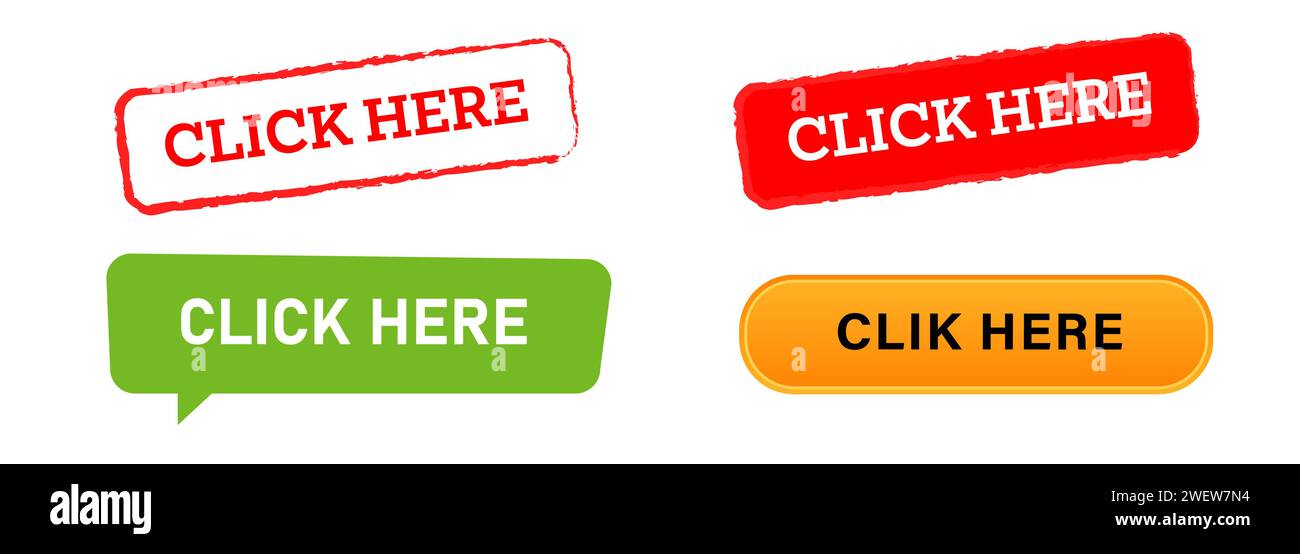 Click here stamp hi-res stock photography and images - Alamy