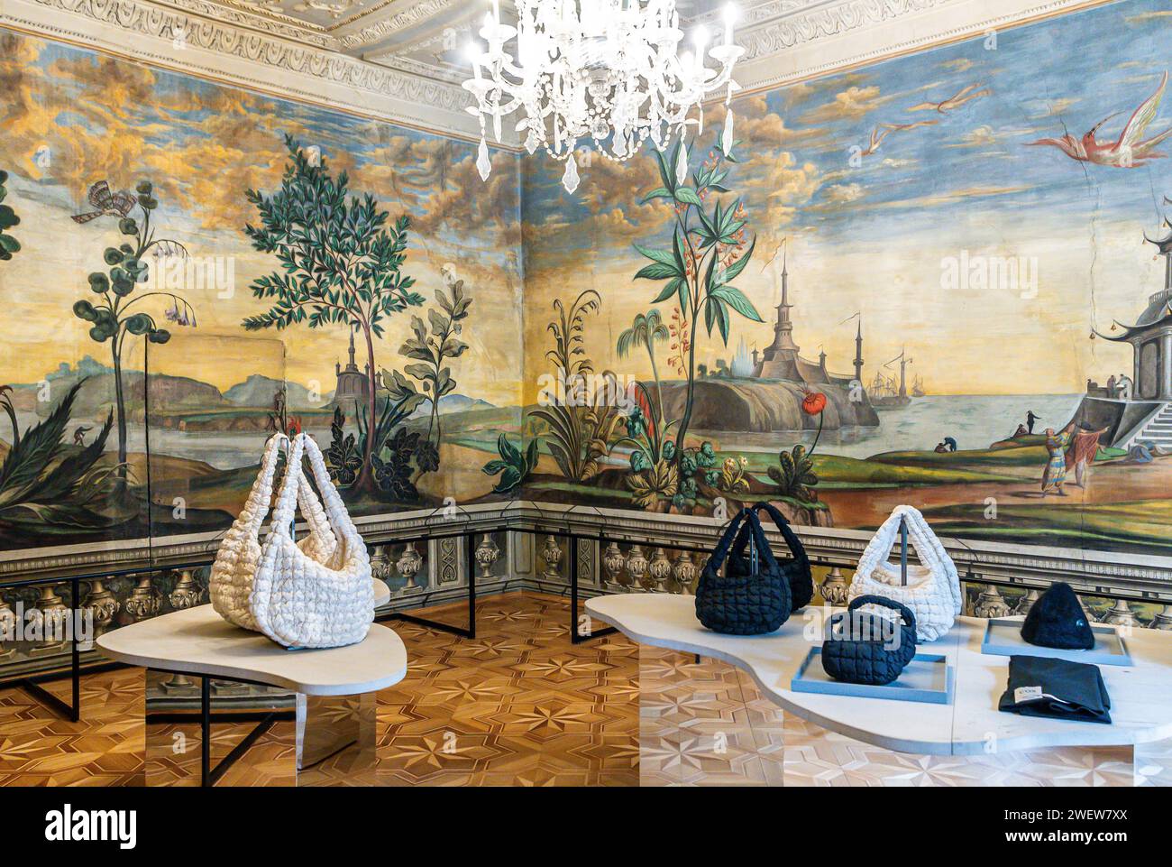 Rococo frescoes by italian painter Karl Henrici ( 1737-1823) at Menz ...