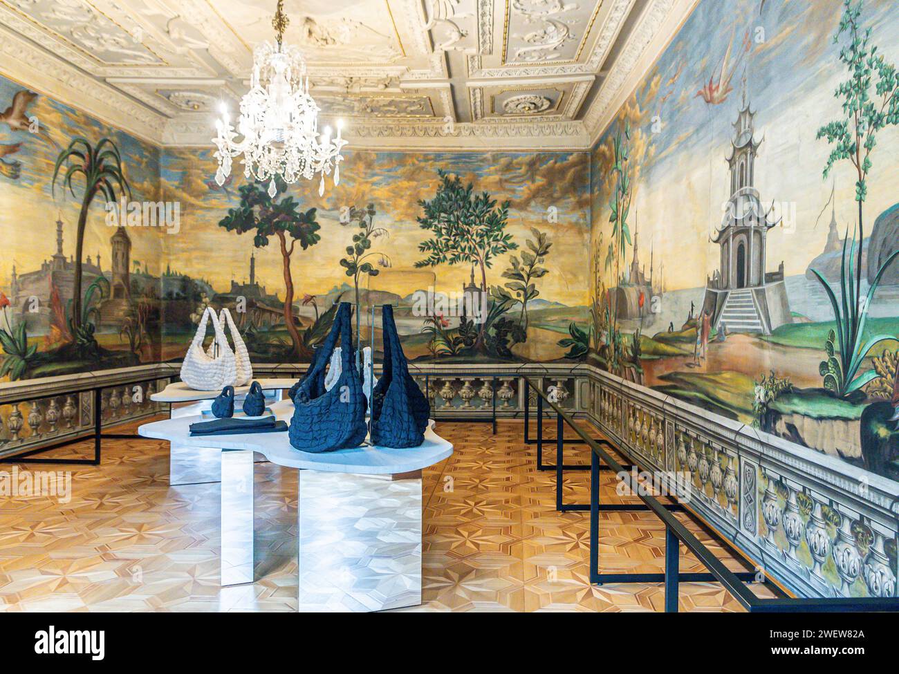 Rococo frescoes by italian painter Karl Henrici ( 1737-1823) at Menz ...