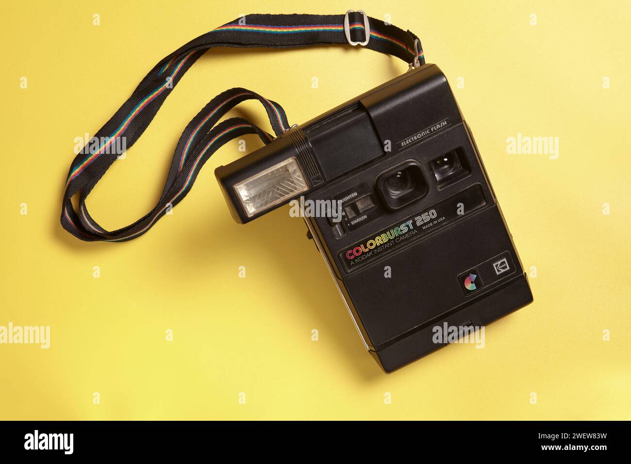 a Colorburst 250 series instant camera with the Kodak brand made in the ...