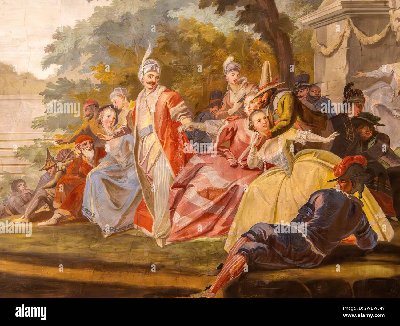 Exotic rococo frescoes hi-res stock photography and images - Alamy