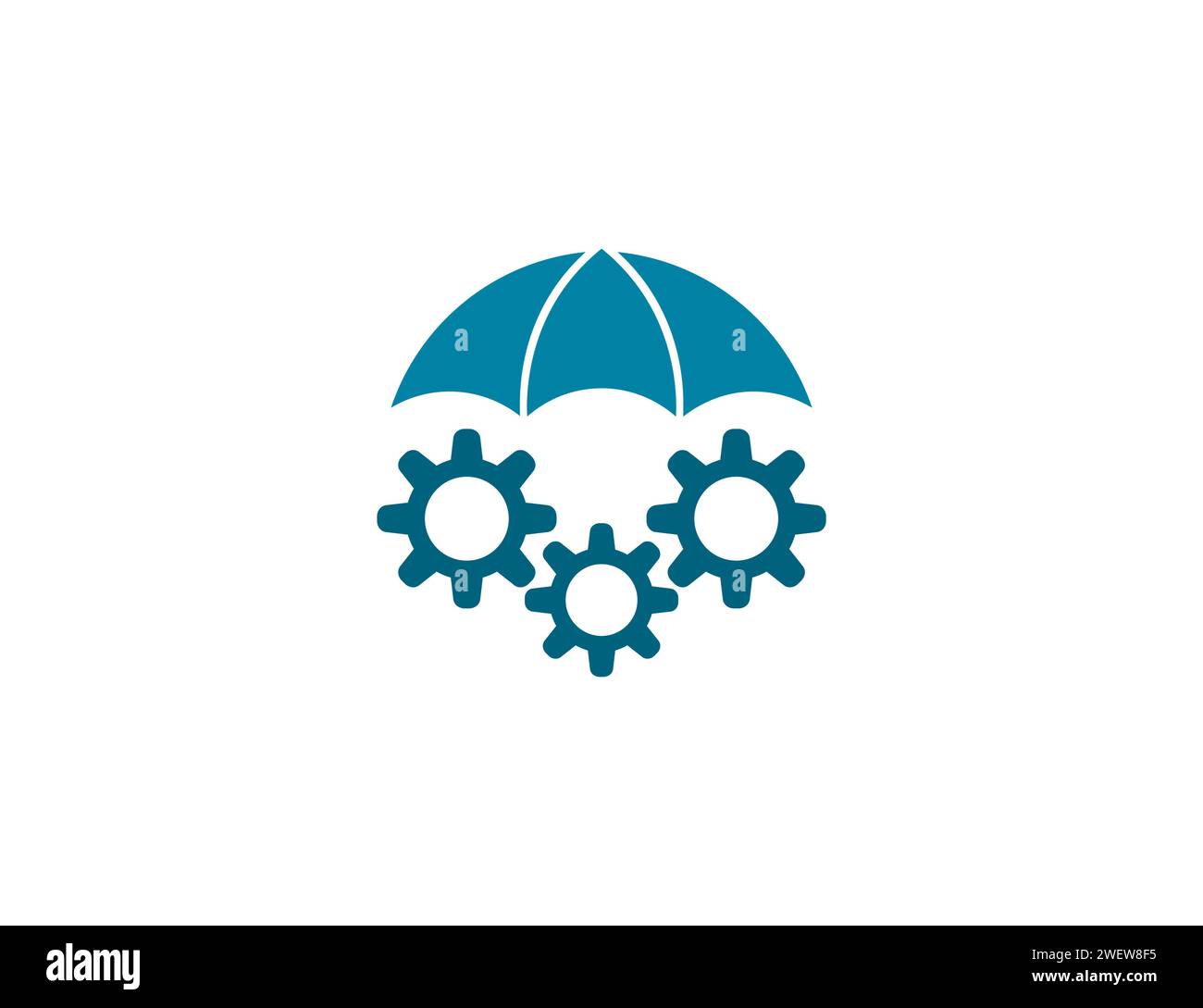 Risk management, warning icon. Vector illustration Stock Vector Image ...