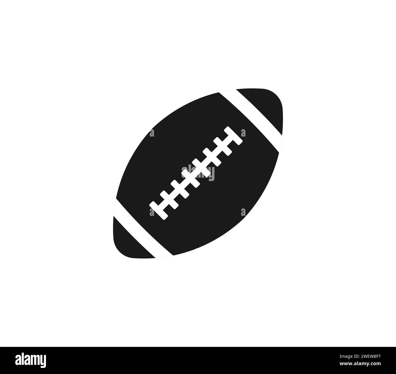 American football ball icon. Vector illustration Stock Vector Image ...