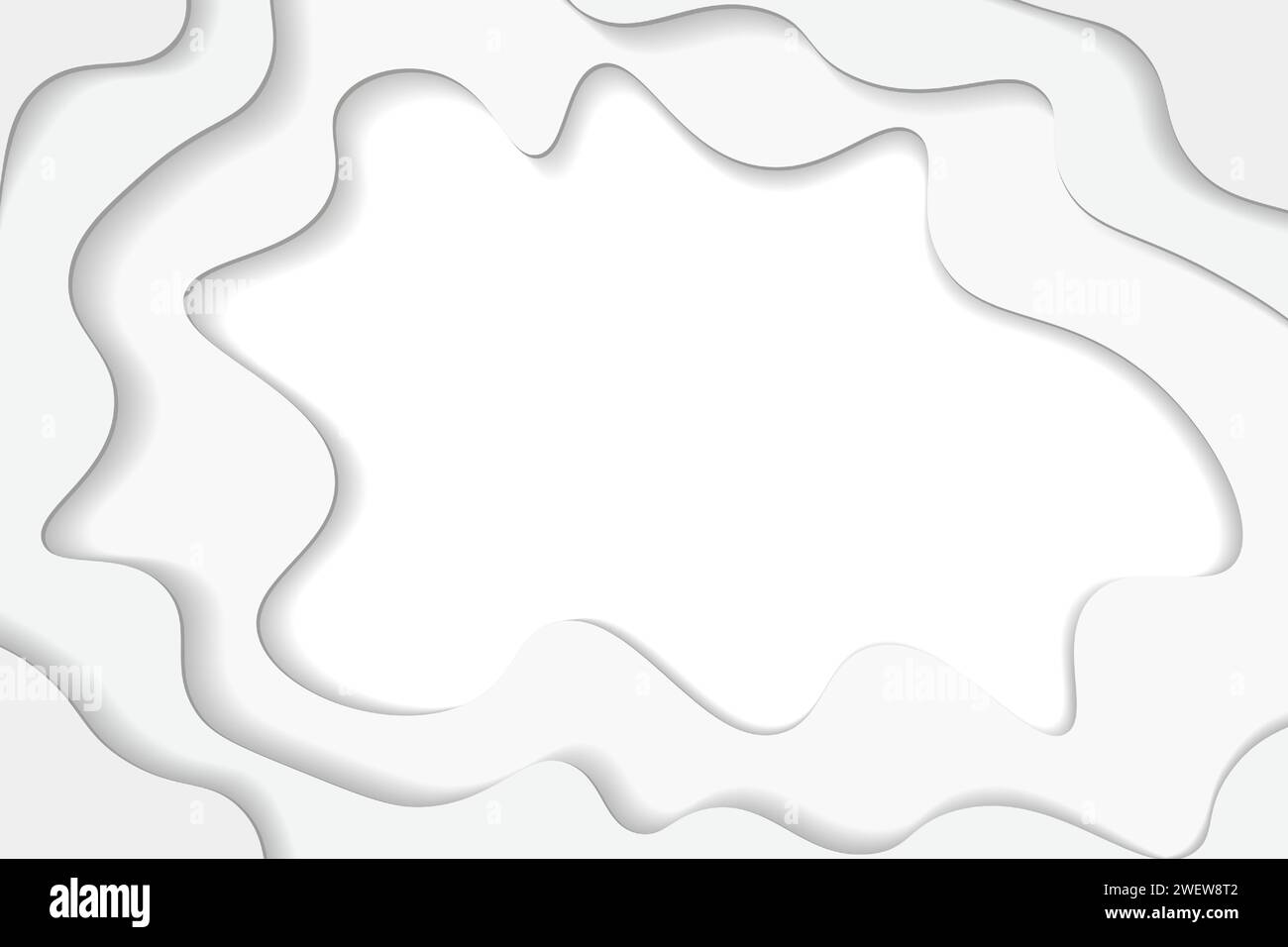 Paper cut out background for design in light colors with blank space in ...