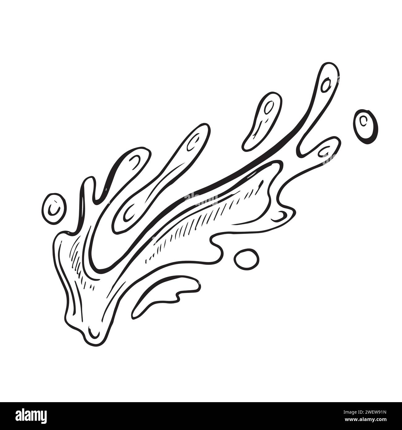 Water flow line drawing Black and White Stock Photos & Images - Alamy